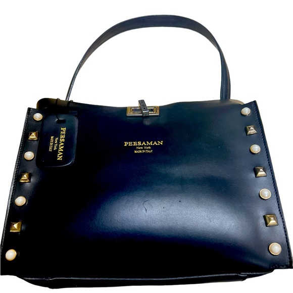 Persaman New York | Bags | Persaman New York Made In Italy Purse Gold ...